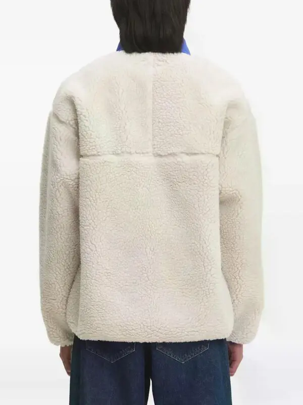 MANASTASH Fleece Panelled Zip-up Jacket - Neutrals