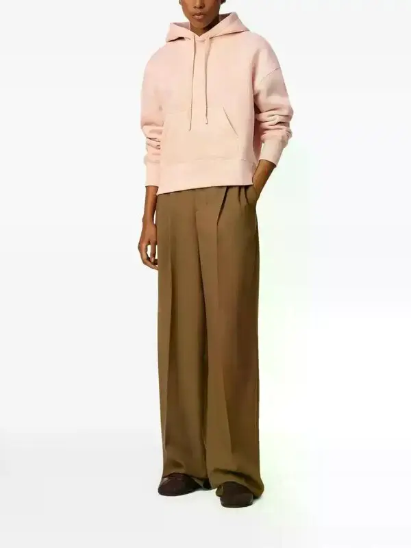 AMI Paris De Coeur Cotton Hoodie - Pink