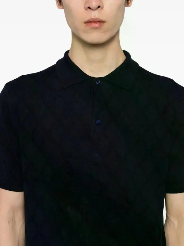 Canali Wool Polo Shirt