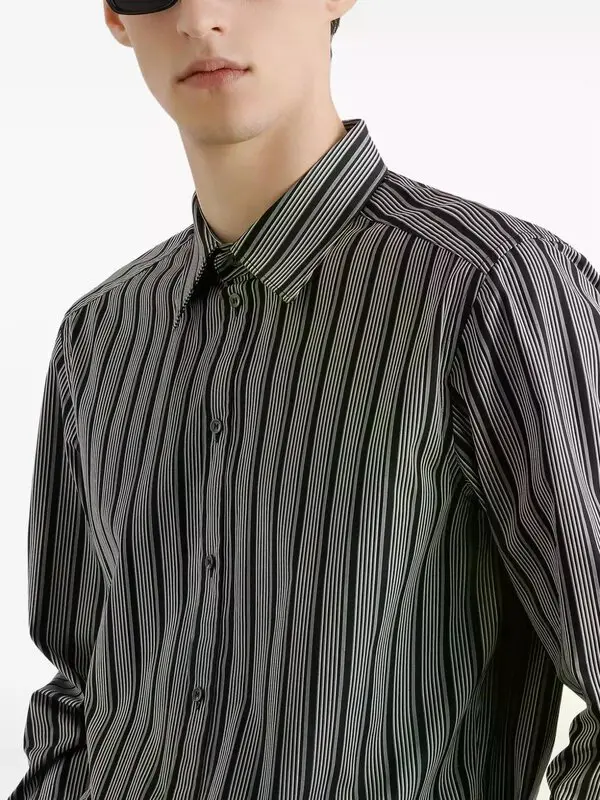 Dolce & Gabbana Striped Long-sleeve Shirt - Grey