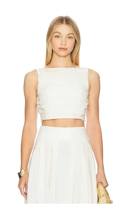 CAMILA COELHO Maisy Top - Ivory