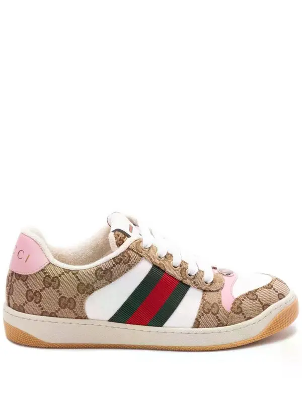 Gucci Gg Canvas Lace-up Sneakers