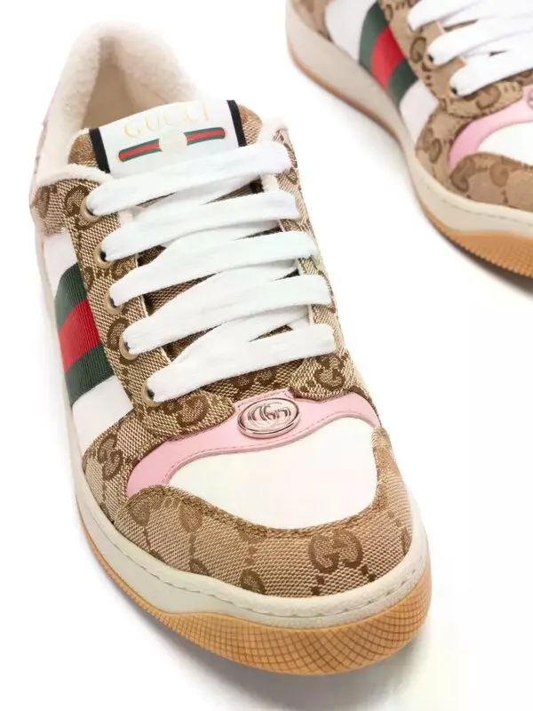 Gucci Gg Canvas Lace-up Sneakers