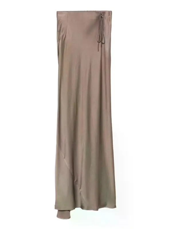 SEMICOUTURE Asymmetric Satin Skirt