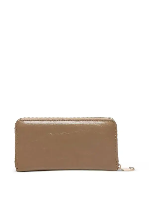 V°73 Logo-plaque Zip-around Wallet - Neutrals