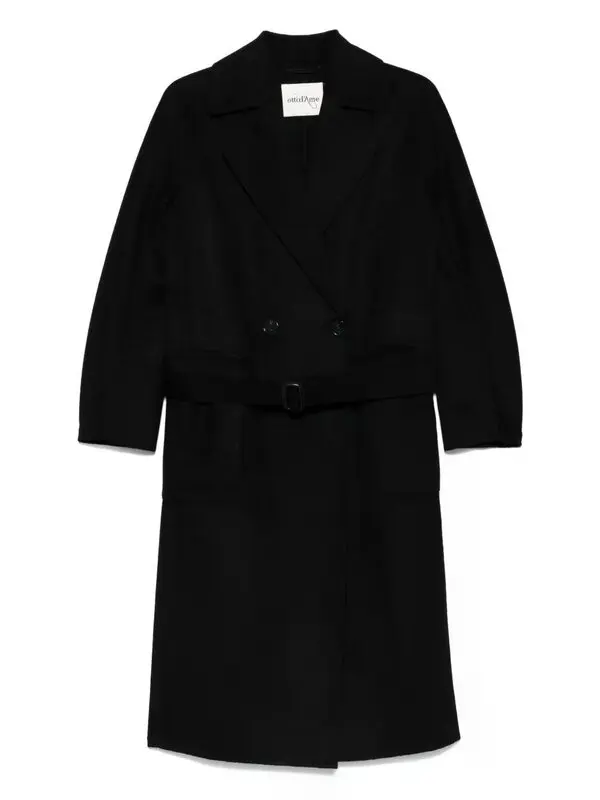 OTTOD'AME Belted Double-breasted Coat