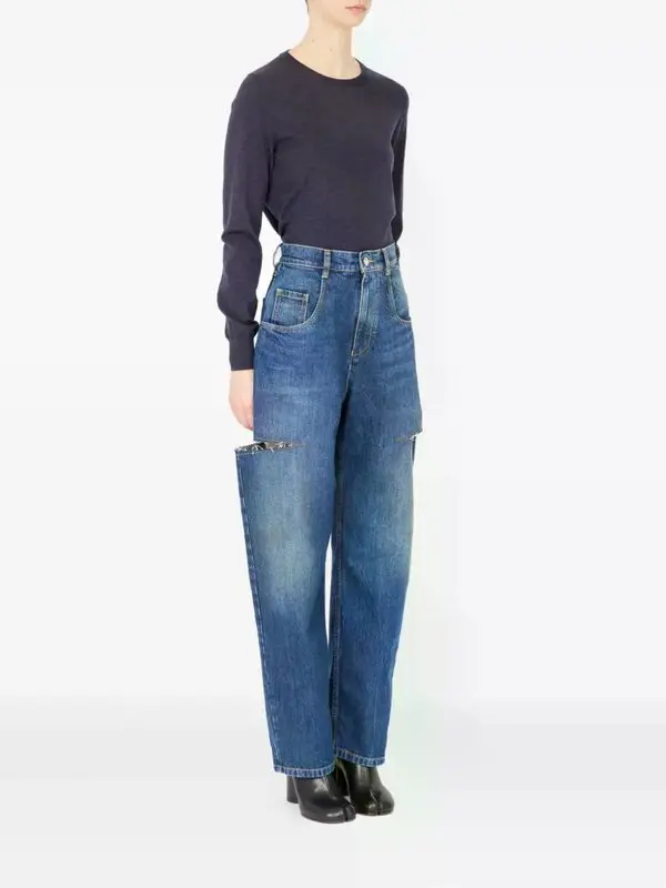 MAISON MARGIELA Cut-out Jeans - Blue