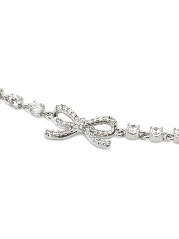 SELF-PORTRAIT Crystal-bow Necklace