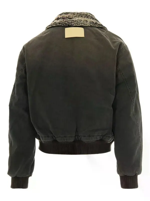 Axel Arigato Tweed-collar Cotton Bomber Jacket