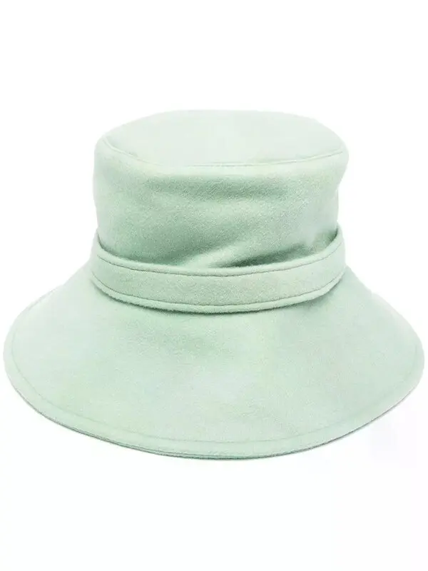 Alberta Ferretti Logo Plaque Bucket Bag - Green