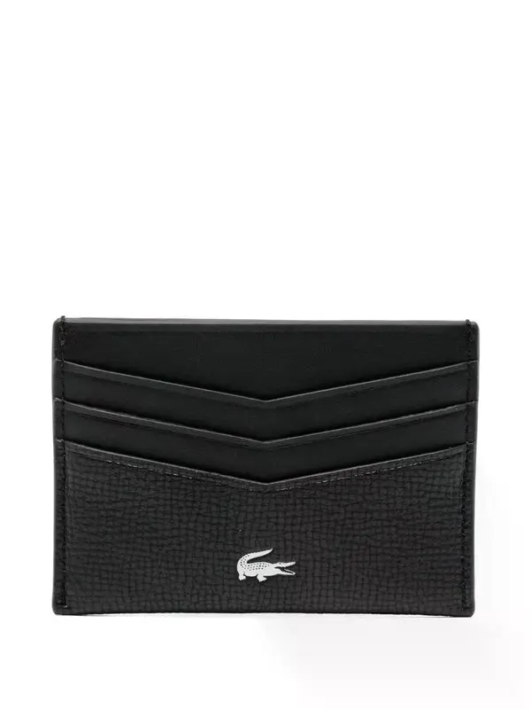 Lacoste Leather Card Holder - Black