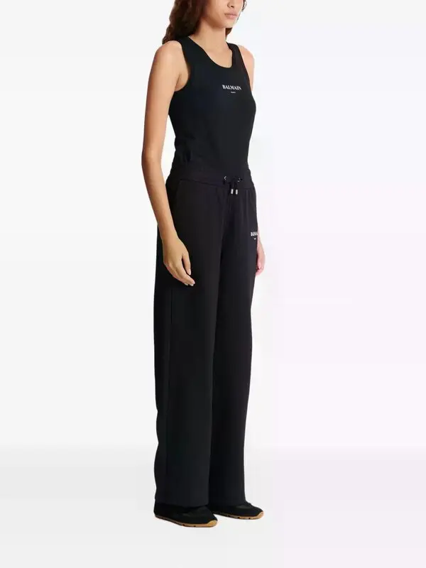 Balmain Logo-print Jersey Track Pants - Black