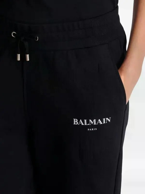 Balmain Logo-print Jersey Track Pants - Black