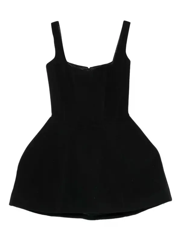 VESTIAIRE D'UN OISEAU LIBRE Square-neck Sleeveless Dress - Black