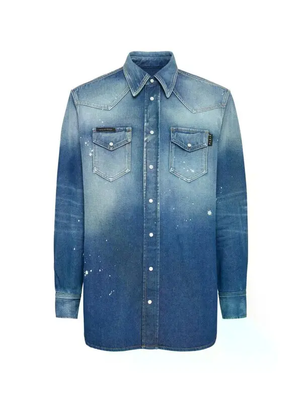 Philipp Plein Paint-splatter Shirt