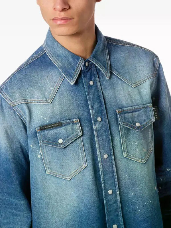 Philipp Plein Paint-splatter Shirt