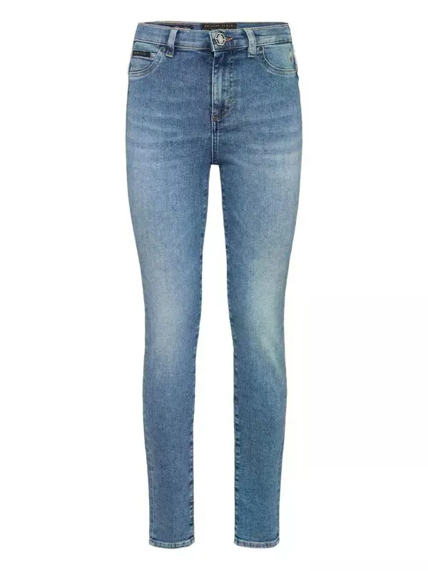 Philipp Plein Logo Plaque Jeans