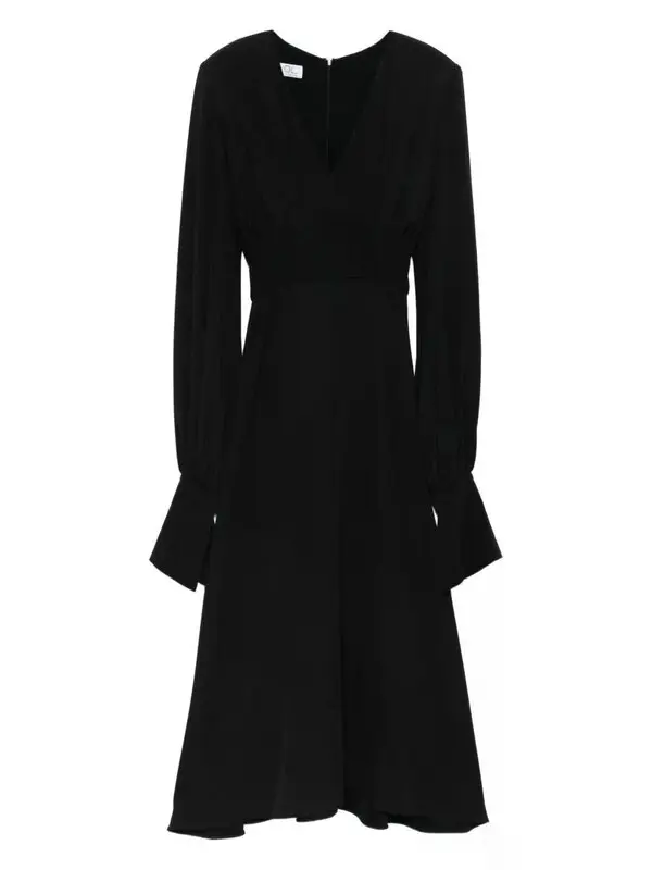 VESTIAIRE D'UN OISEAU LIBRE V-neck Flared Midi Dress