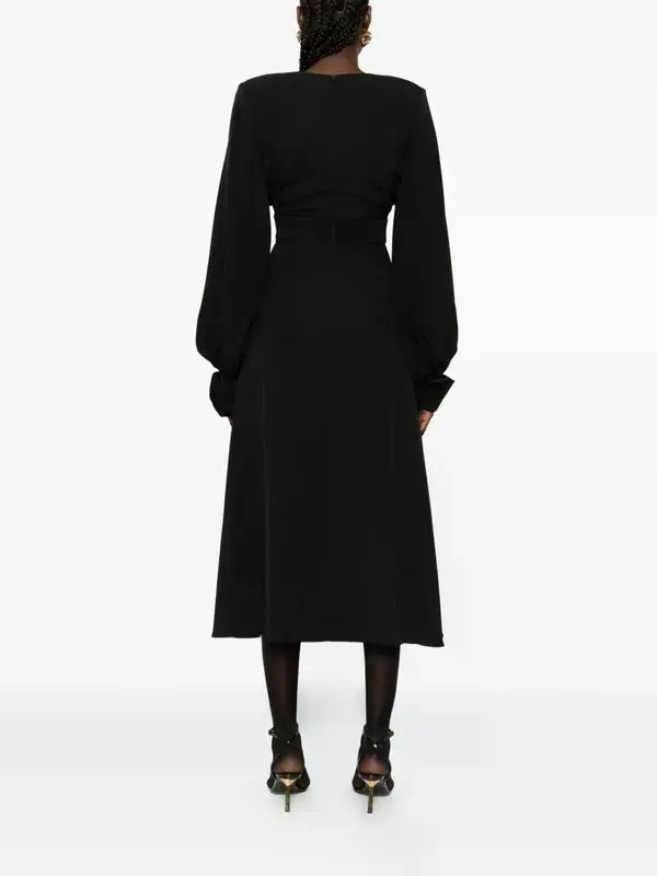 VESTIAIRE D'UN OISEAU LIBRE V-neck Flared Midi Dress