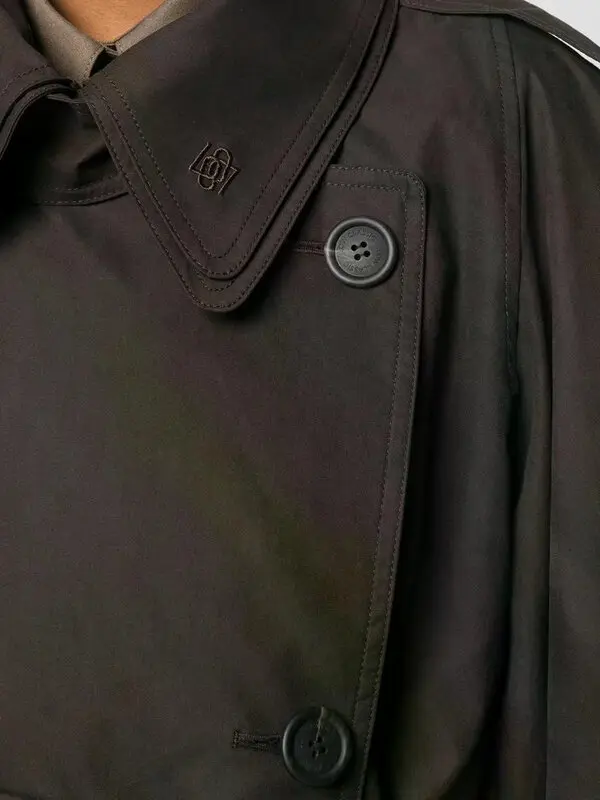 LOW CLASSIC Belted Double-breasted Trench Coat