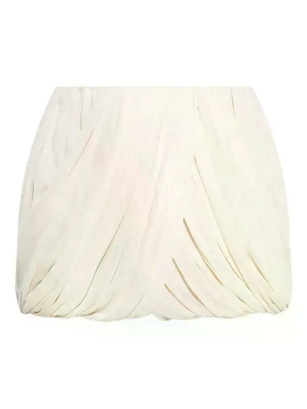 Isabel Marant Étoile Draped Puffball Hem Mini Skirt - Neutrals