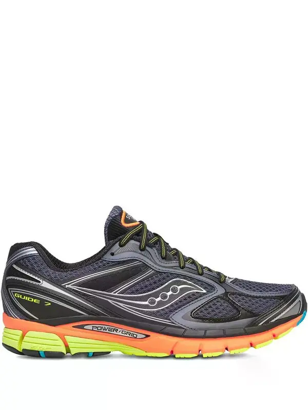 Saucony Progrid Guide 7 Lace-up Sneakers - Grey / Multi