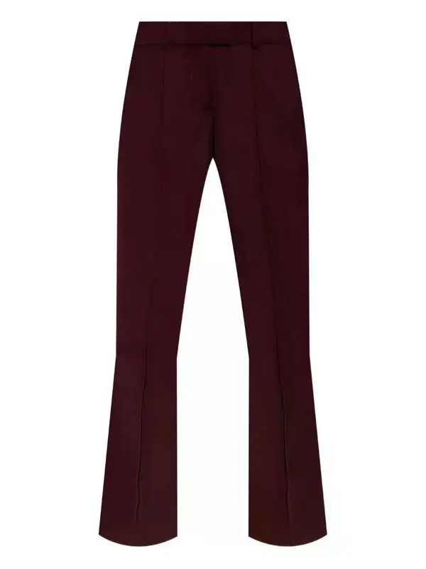 Attico Centre-seam Flared Virgin Wool Trousers