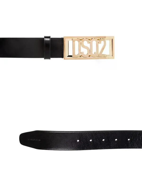 Dsquared2 Logo Detail Leather Belt