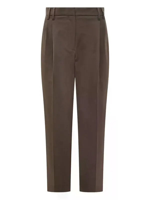 Brunello Cucinelli Pleated Front Trousers - Brown