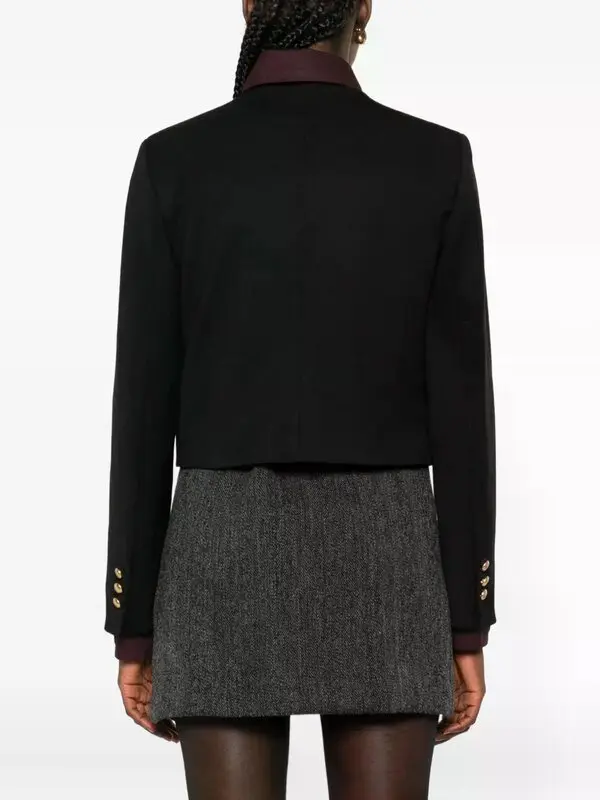 P.a.r.o.s.h Buttoned Flap Pocket Jacket - Black