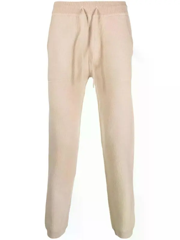 MC2 SAINT BARTH Drawstring Wool Track Pant - Neutrals
