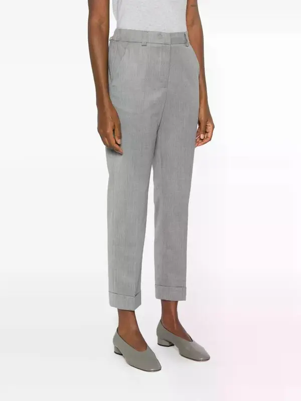 Peserico Tailored Cuffed Straight Leg Trousers