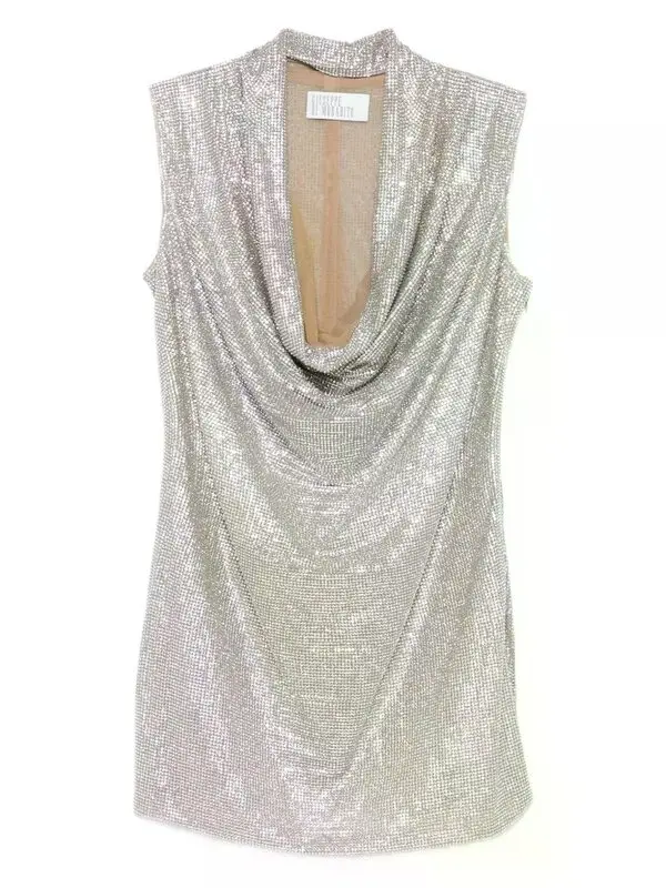 Giuseppe Di Morabito Cowl-neck Mini Dress - Grey