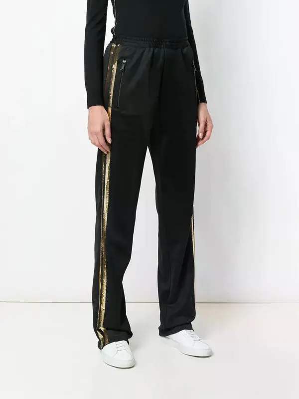 Dsquared2 Sequin Embellished Track Pants - Black