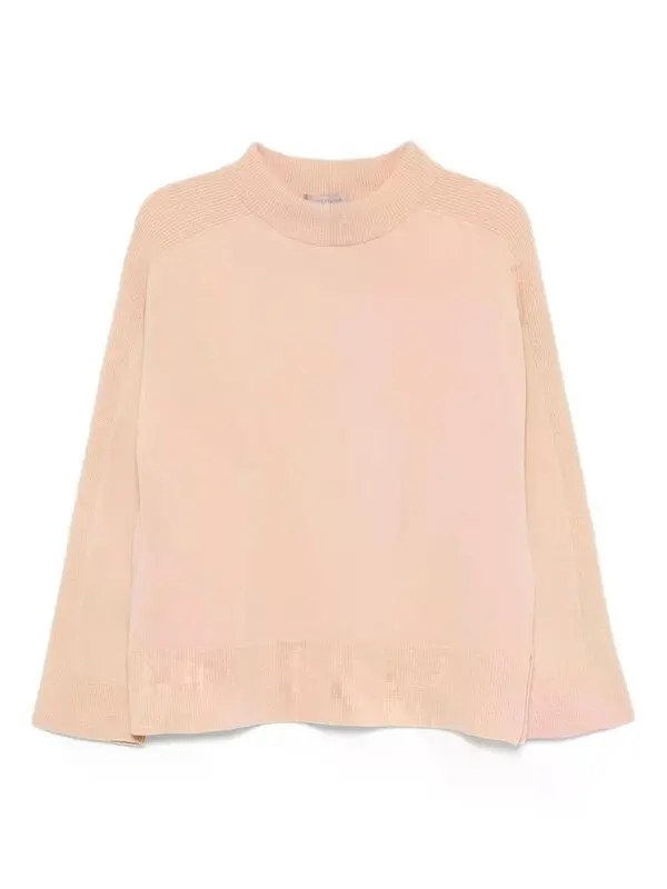 D.exterior Beige Wool-blend Crew Neck Sweater - Neutrals