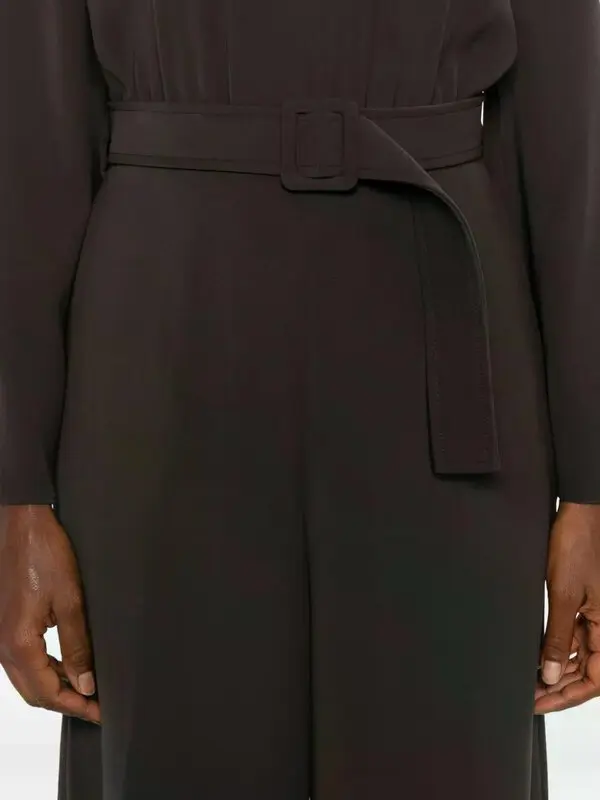 P.a.r.o.s.h Belted Jumpsuit - Brown