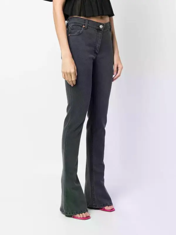 Magda Butrym Mid-rise Flared Jeans - Grey