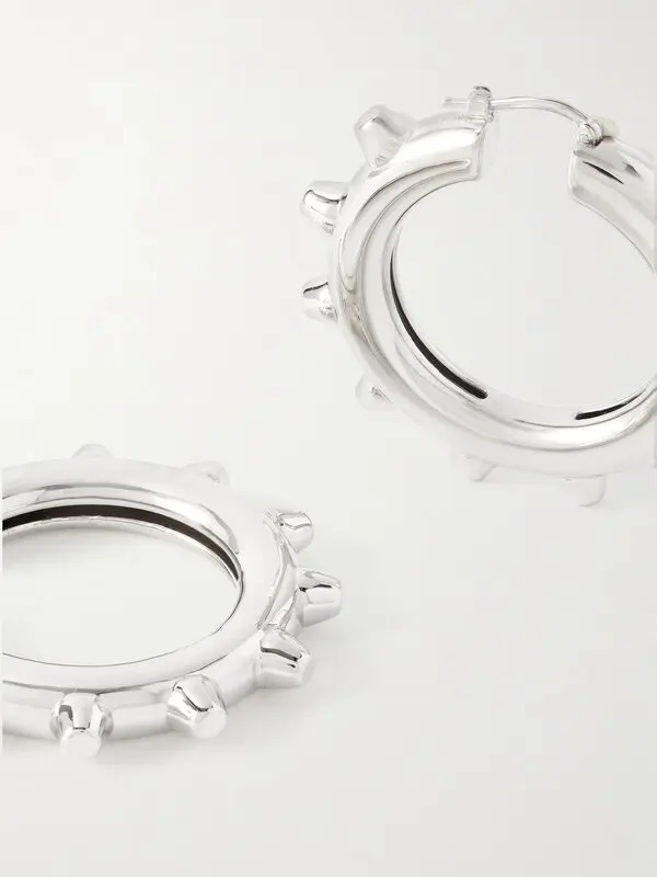 JIL SANDER Tone Hoop Earrings
