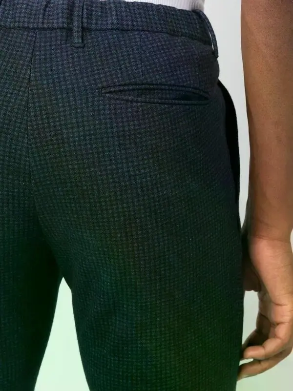 Incotex Check Pattern Straight-leg Trousers