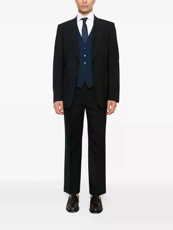 Gucci Logo Band Wool Trousers