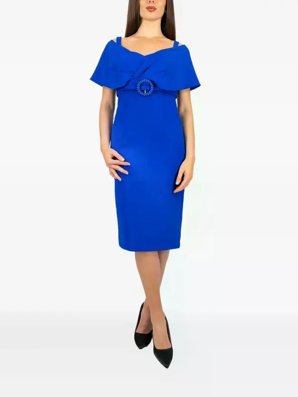ALLURE Embellished Belted Dress