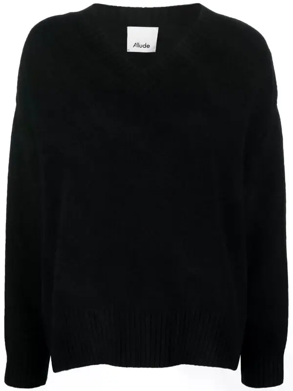 ALLUDE V-neck Cashmere Jumper