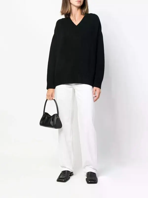ALLUDE V-neck Cashmere Jumper