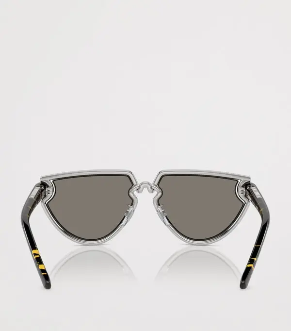 Burberry Metal And Tortoiseshell Sunglasses