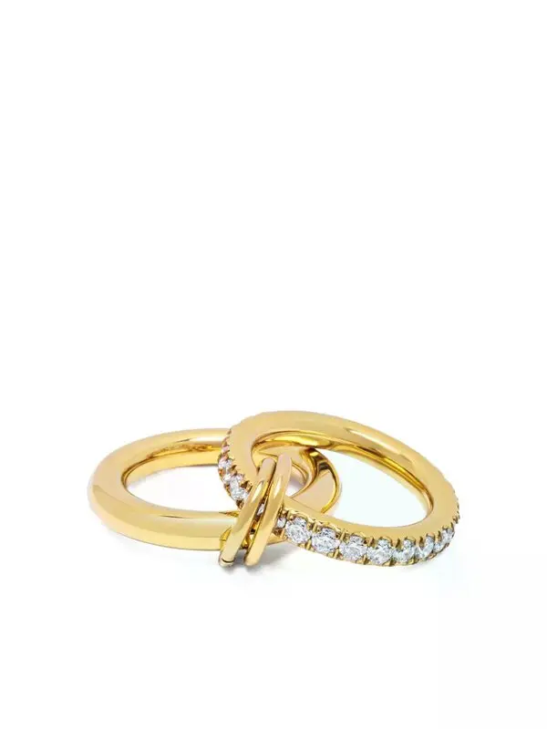 NIALAYA JEWELRY Double Band Interlocking Ring