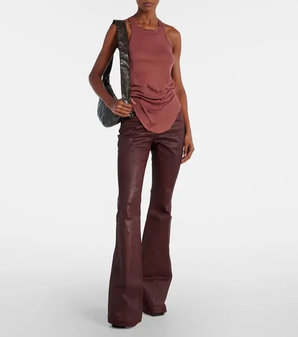 Rick Owens Bolan High-rise Bootcut Jeans