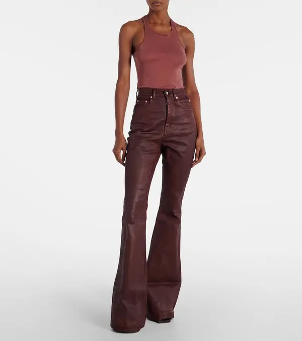 Rick Owens Bolan High-rise Bootcut Jeans