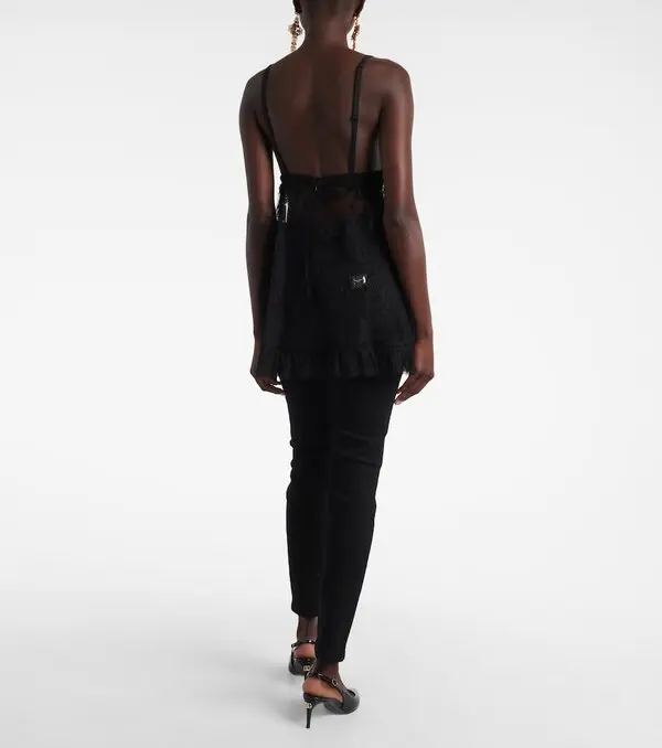 Dolce & Gabbana Floral Lace Camisole Top