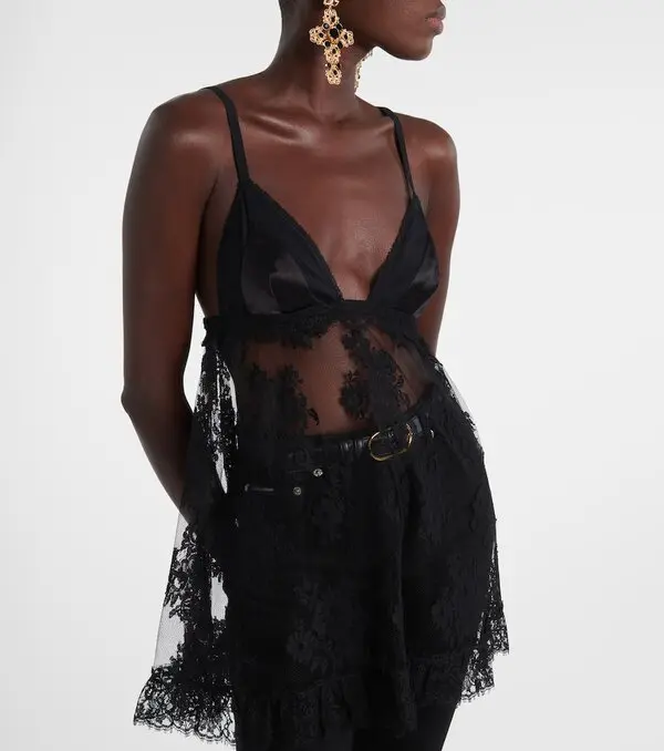 Dolce & Gabbana Floral Lace Camisole Top