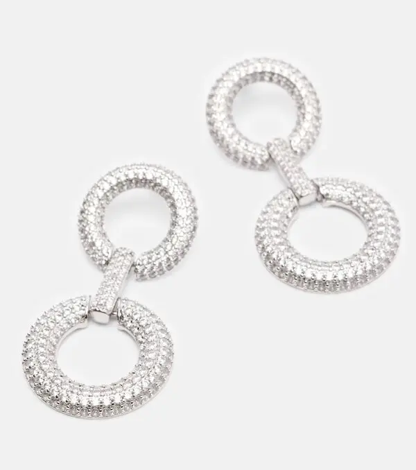 SELF-PORTRAIT Crystal-embellished Drop Earrings